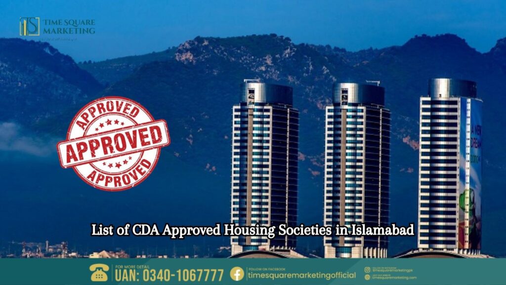 List of CDA Approved Housing Societies in Islamabad